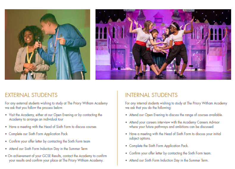 The Priory Witham Academy - Admissions