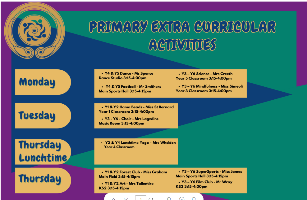 The Priory Witham Academy - Enrichment & Extra Curricular