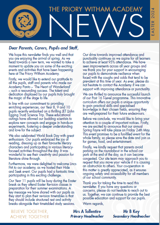 The Priory Witham Academy - Witham News